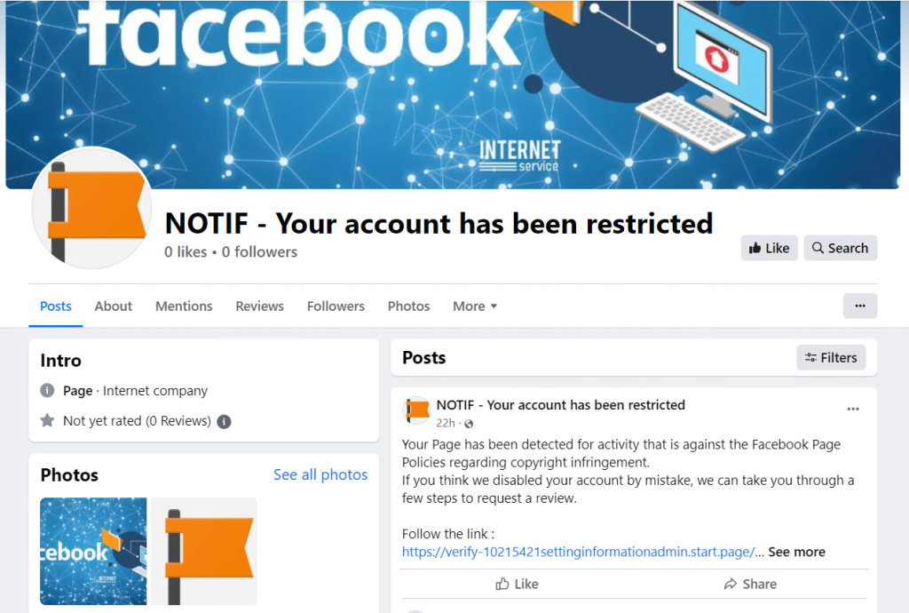 Facebook Scam Alert ⚠